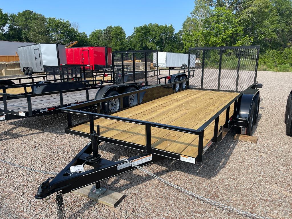 2024 HUGHES 16' TANDEM AXLE 4' GATE - Gillis Power Sports